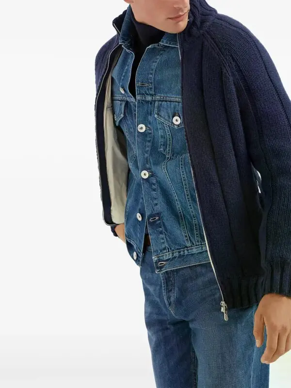 Brunello Cucinelli Ribbed-knit Cashmere Jacket