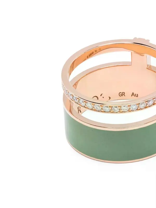 REPOSSI 18kt Rose Gold Berbere Diamond Ring