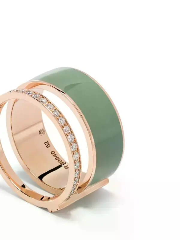 REPOSSI 18kt Rose Gold Berbere Diamond Ring