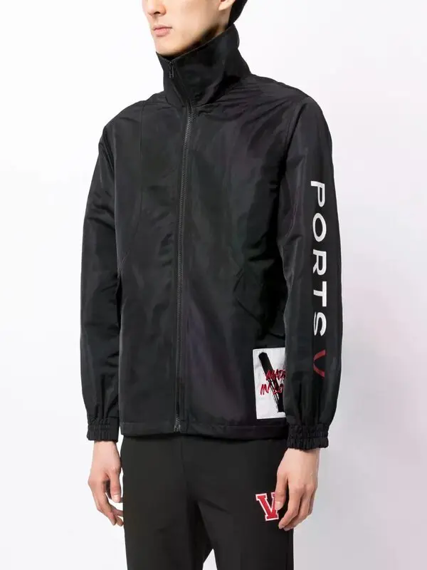 PORTS V Logo-patch Zip-up Jacket