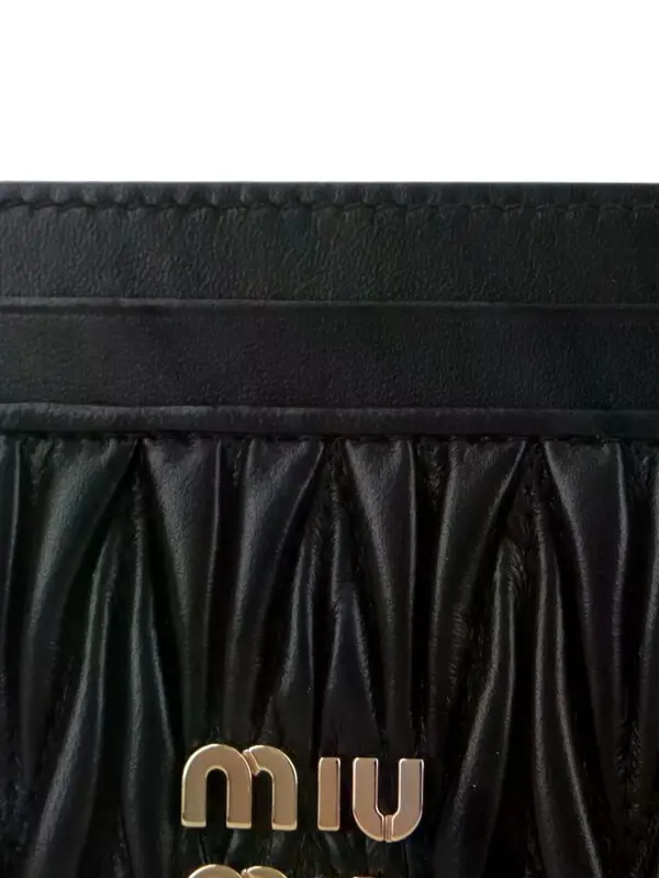 Miu Miu Logo-plaque Wallet