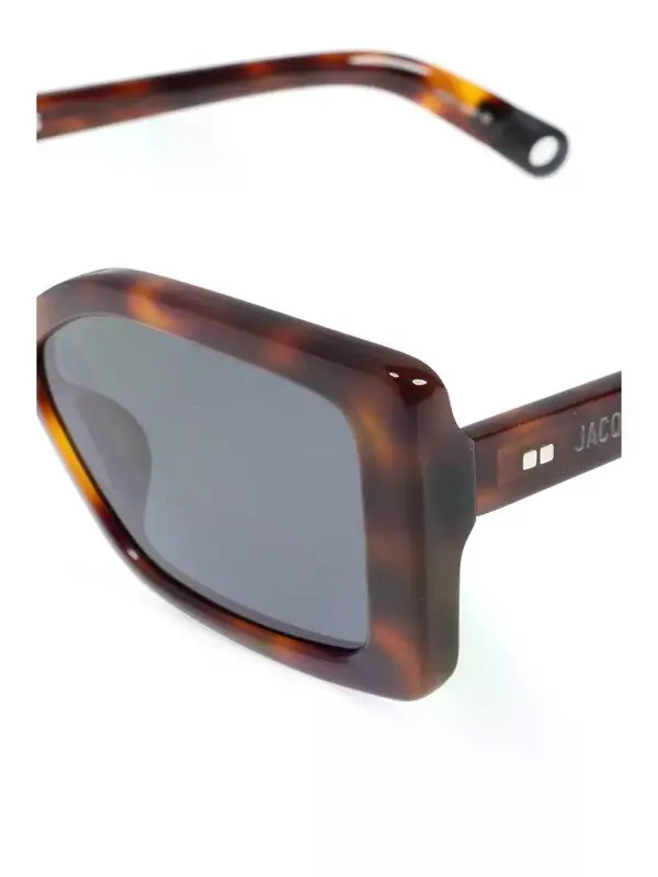 Jacquemus X Linda Farrow D-frame Sunglasses - Brown