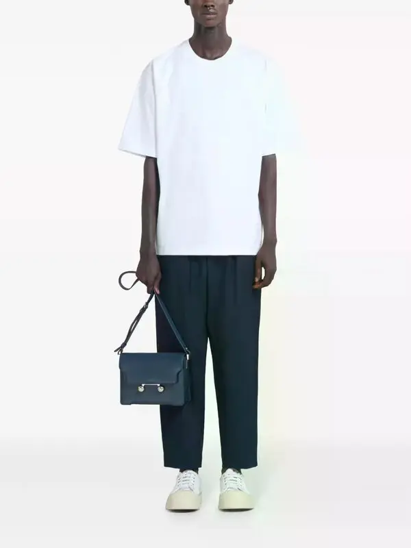 Marni Leather Shoulder Bag - Blue