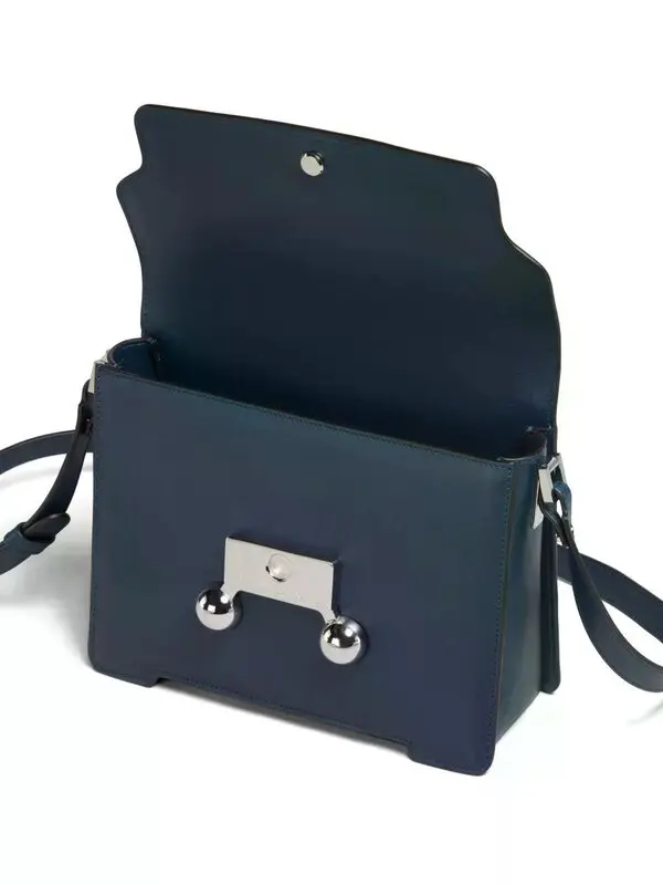 Marni Leather Shoulder Bag - Blue