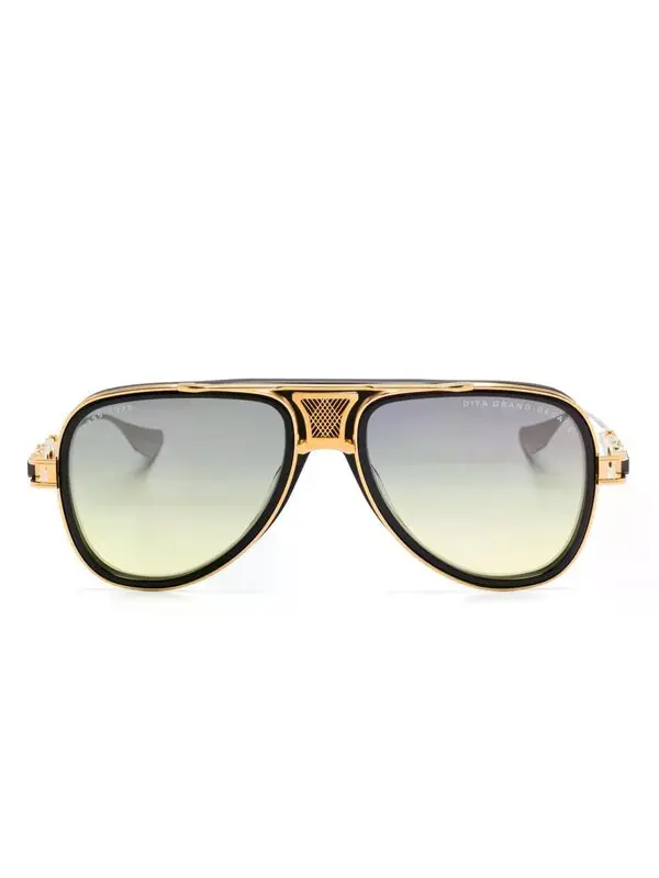 Dita Grand Decade Pilot Sunglasses - Silver