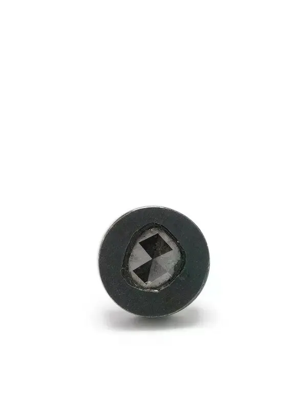 PARTS OF FOUR Diamond-encrusted Single Earring - Black