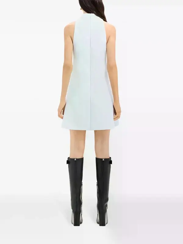 COURREGES Sleeveless Twill A-line Dress