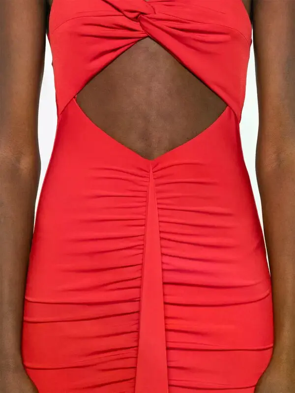 NISSA Cut-out Maxi Dress - Red