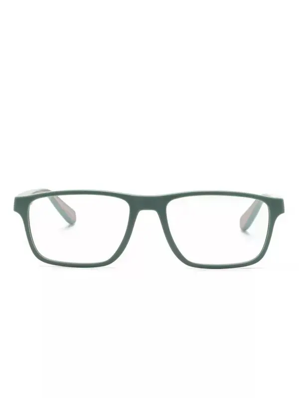 Emporio Armani Rectangle-frame Glasses - Green