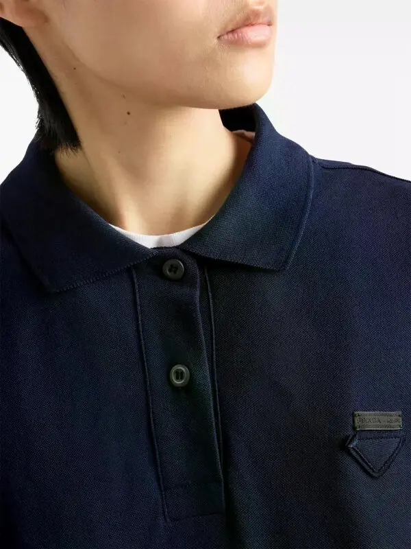 Prada Triangle Logo Polo Shirt
