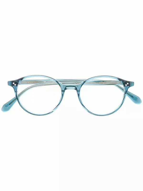 GIGI STUDIOS Round-frame Glasses With Protective Case - Blue