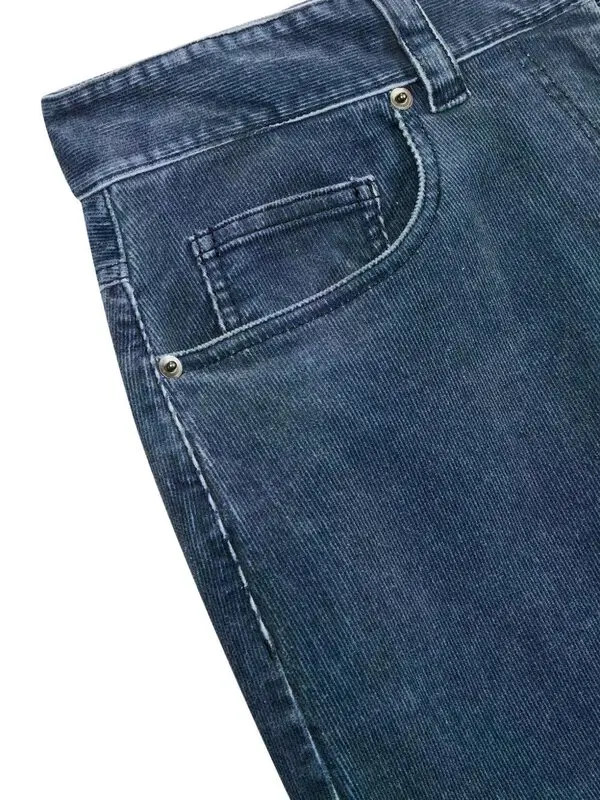 STUDIO TOMBOY Corduroy Wide-leg Trousers - Blue