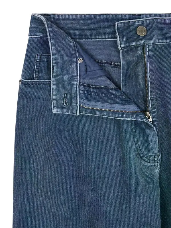 STUDIO TOMBOY Corduroy Wide-leg Trousers - Blue