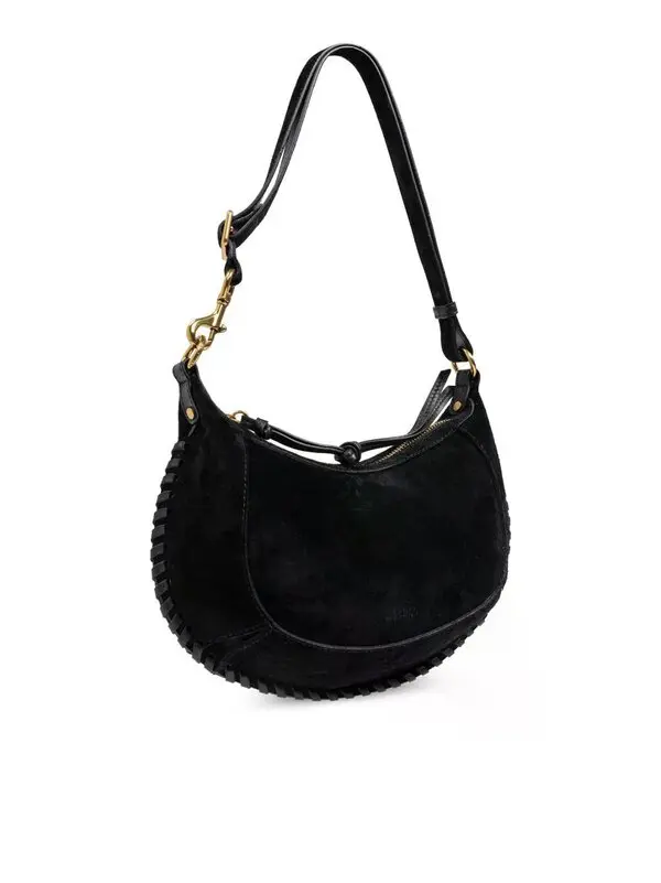 Isabel Marant Étoile Oskan Moon Suede Shoulder Bag - Black