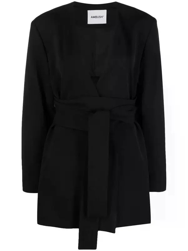 AMBUSH Asymmetric Hem Belted Blazer