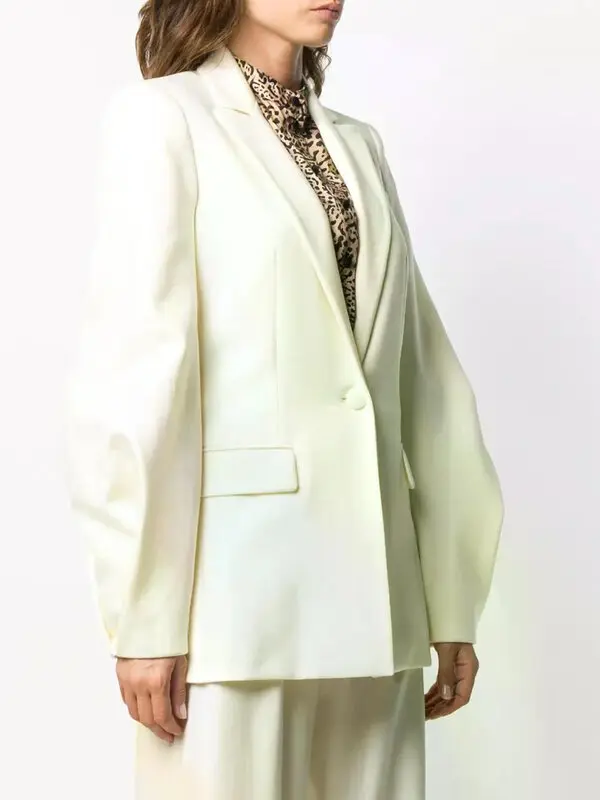 Wandering Balloon-sleeve Virgin Wool Blazer