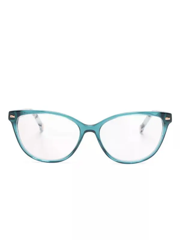 Carolina Herrera Butterfly-frame Glasses - Blue