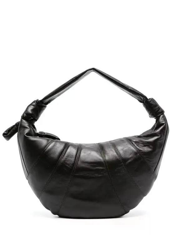 LEMAIRE Fortune Croissant Leather Shoulder Bag - Brown