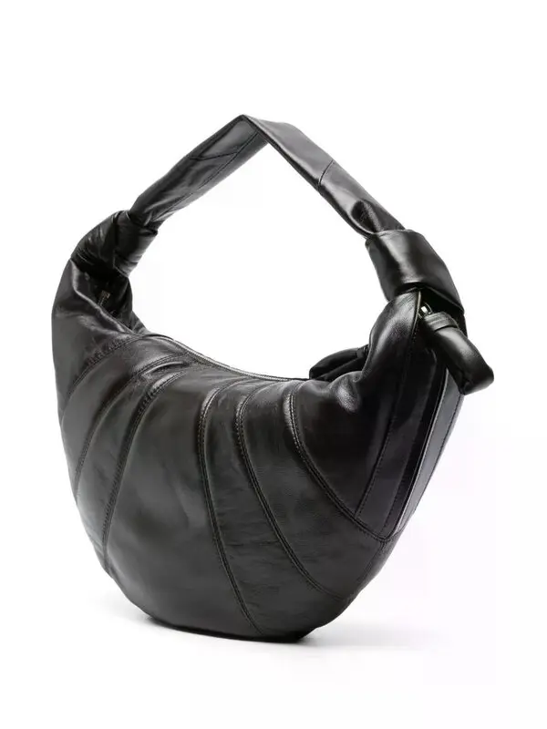 LEMAIRE Fortune Croissant Leather Shoulder Bag - Brown