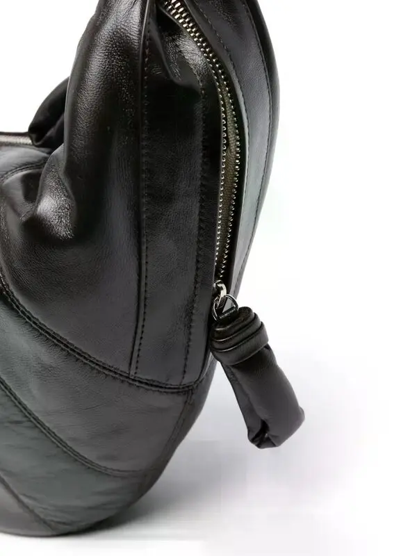 LEMAIRE Fortune Croissant Leather Shoulder Bag - Brown