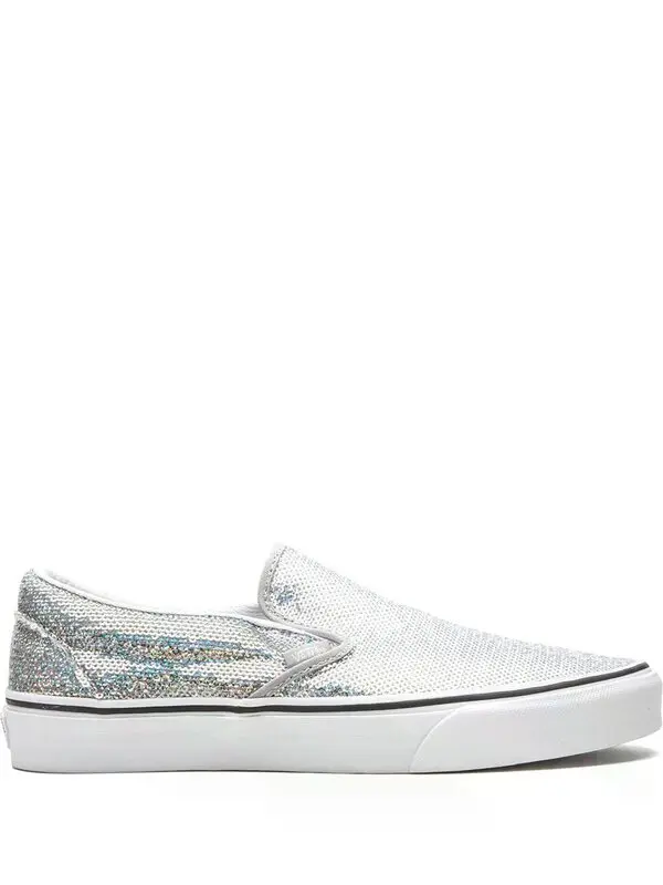VANS Classic Slip-on Micro Sequins Sneakers - Silver