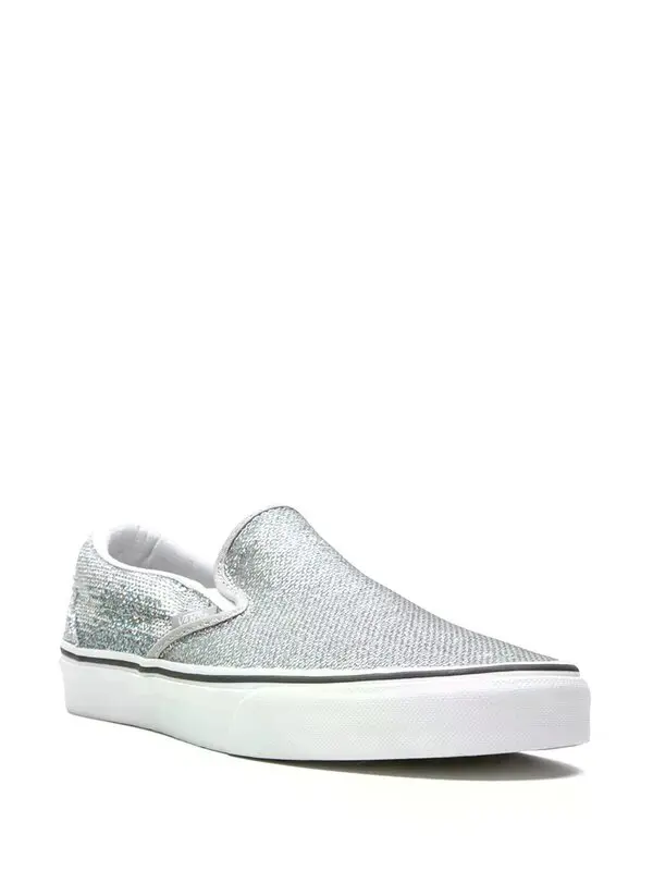 VANS Classic Slip-on Micro Sequins Sneakers - Silver