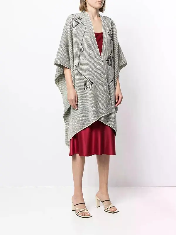 Voz Double V-neck Merino Shawl