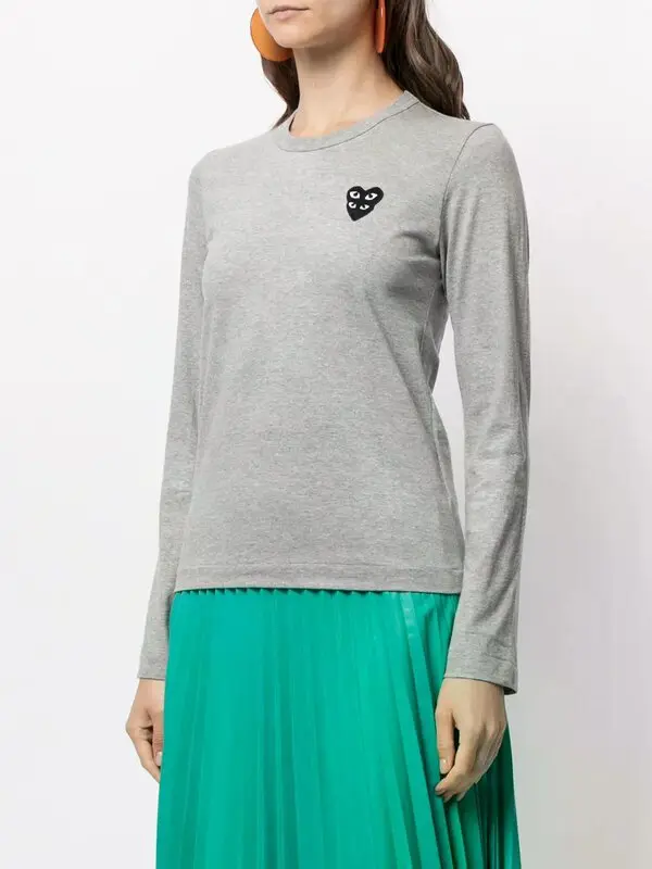 Play Comme Des Garcon Chest Logo-patch T-shirt