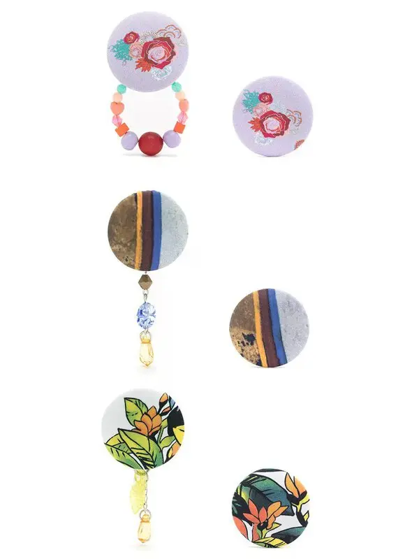 AMIR SLAMA Three-pair Earring Set - Multicolour