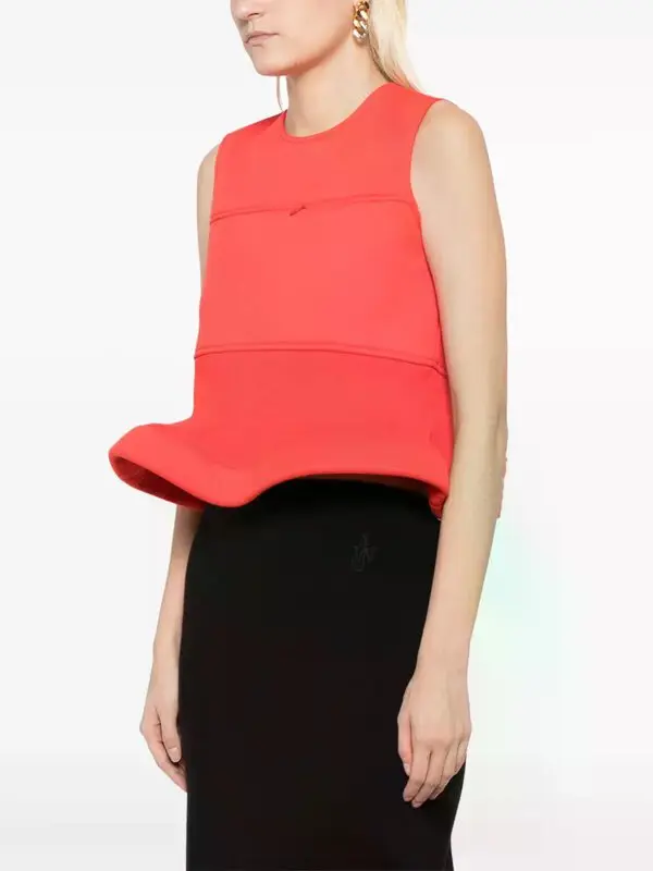 MELITTA BAUMEISTER Peplum Hem Sleeveless Top