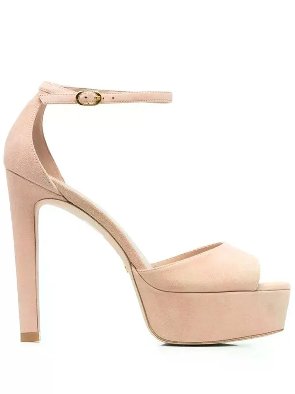 STUART WEITZMAN Platform Suede Sandals