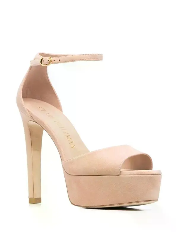 STUART WEITZMAN Platform Suede Sandals