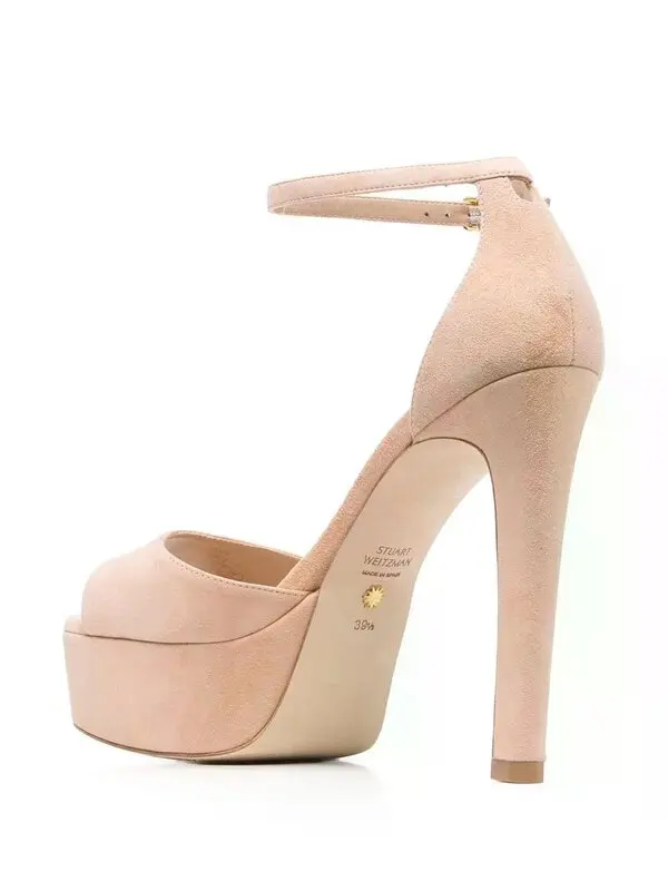 STUART WEITZMAN Platform Suede Sandals