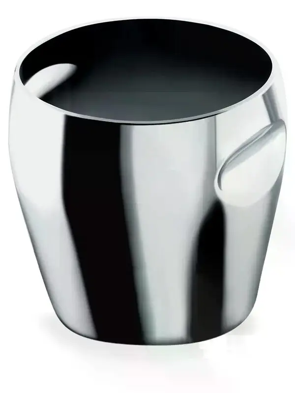 ALESSI Wine Polished Steel Cooler - Silver