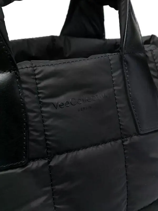 VEECOLLECTIVE Padded Mini Tote Bag - Black