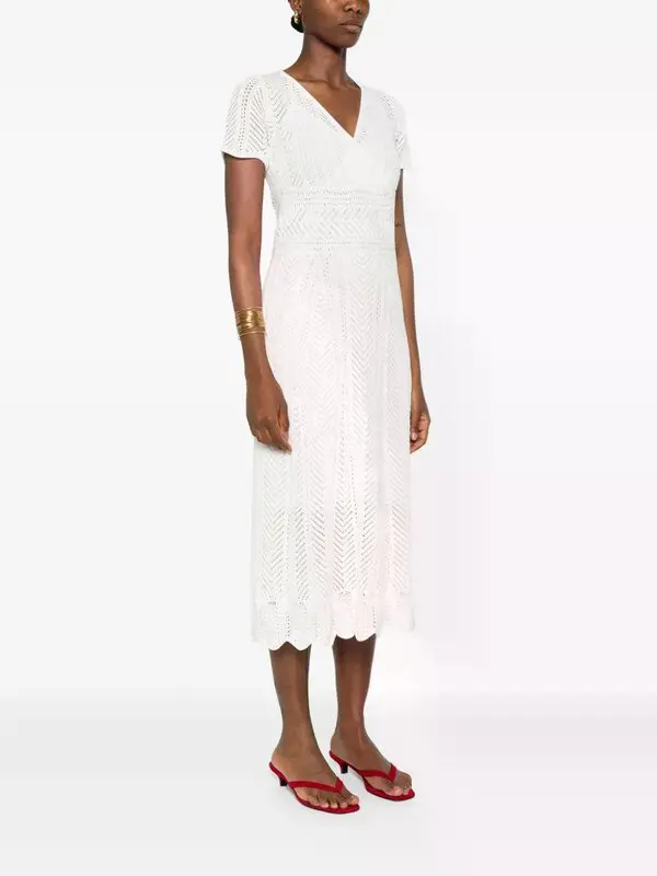 Bruno Manetti Knitted Midi Dress