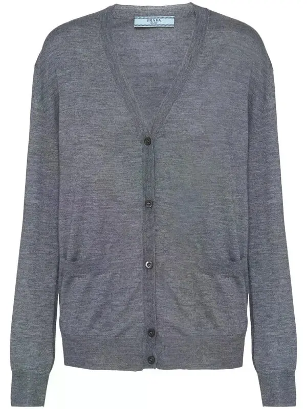 Prada V-neck Wool-cashmere Cardigan