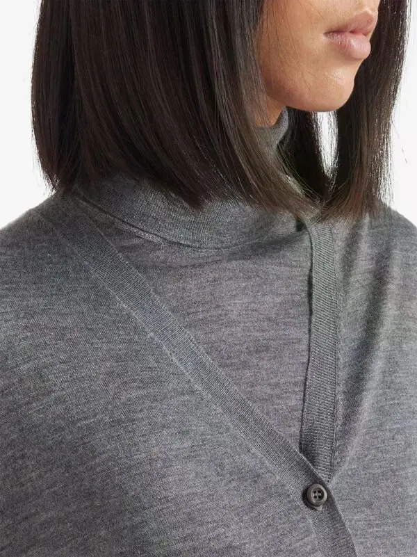 Prada V-neck Wool-cashmere Cardigan