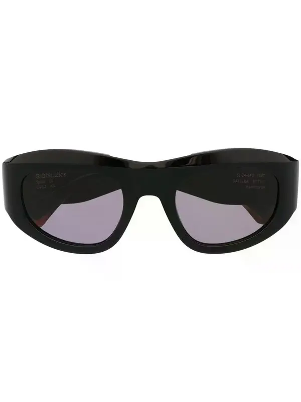 GIGI STUDIOS Sculpted Sunglasses With Tinted Lenses - Black