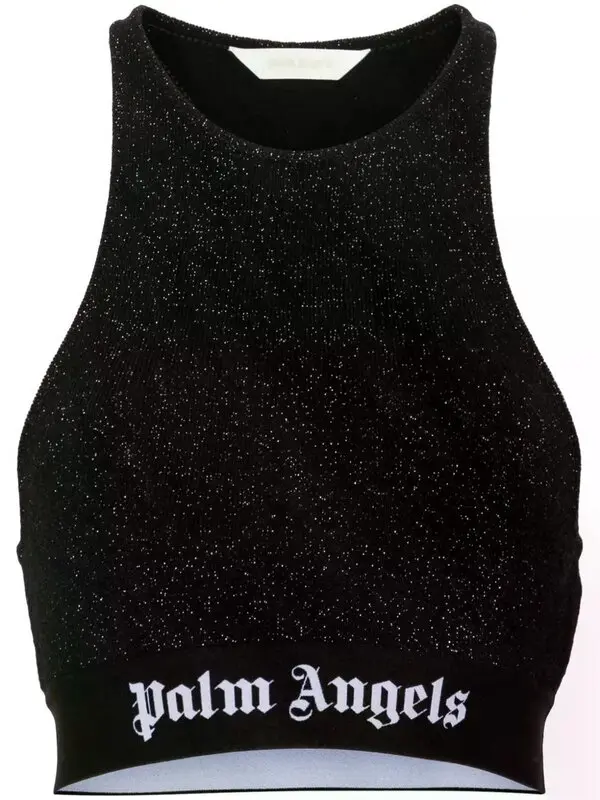 Palm Angels Lurex Crop Top