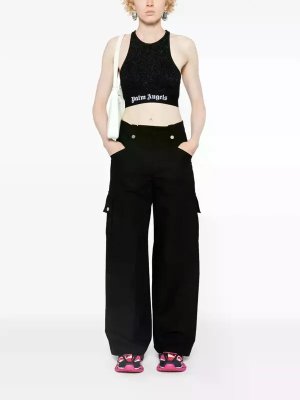 Palm Angels Lurex Crop Top