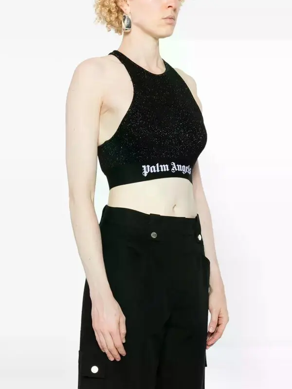 Palm Angels Lurex Crop Top