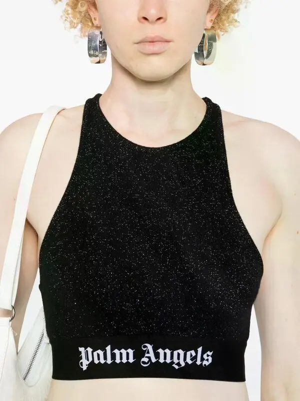 Palm Angels Lurex Crop Top