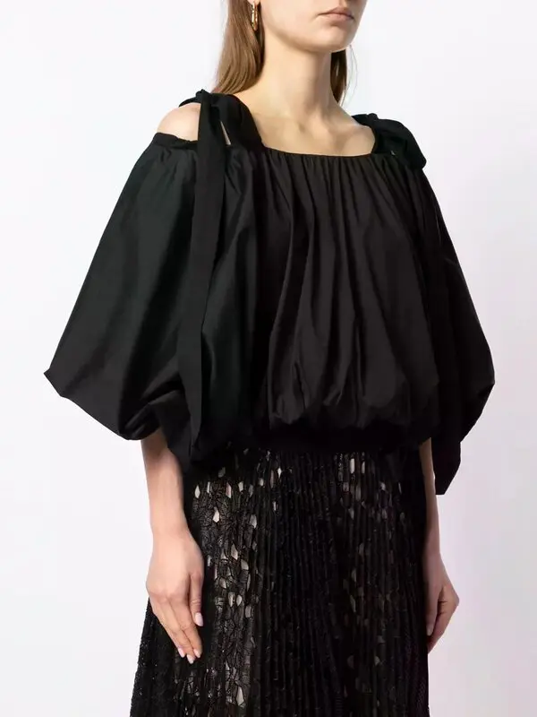 Goen.j Voluminous-shape Cotton-blend Blouse