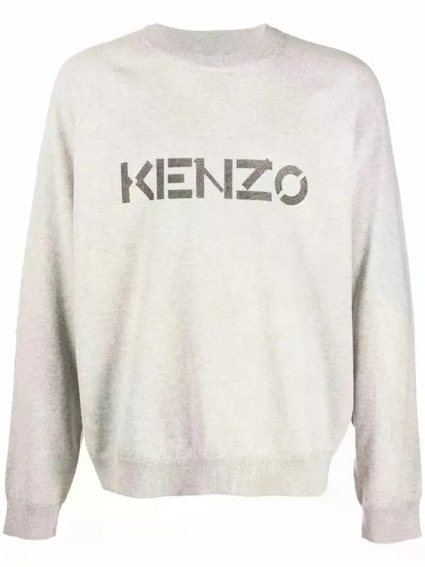 Kenzo Logo Print Crew Neck Jumper