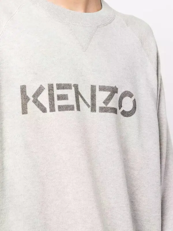 Kenzo Logo Print Crew Neck Jumper