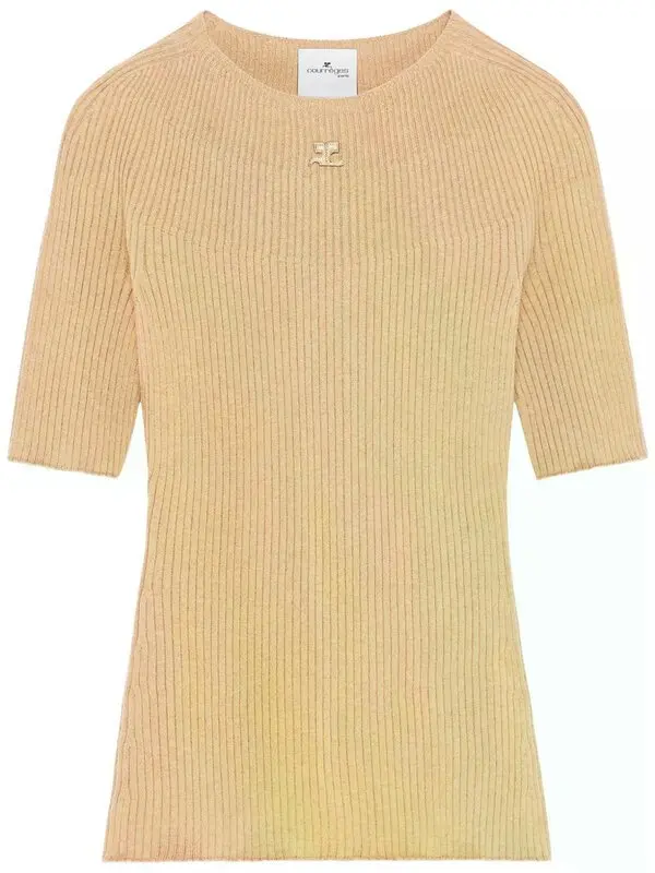 COURREGES Solar Ribbed Knit Sweater