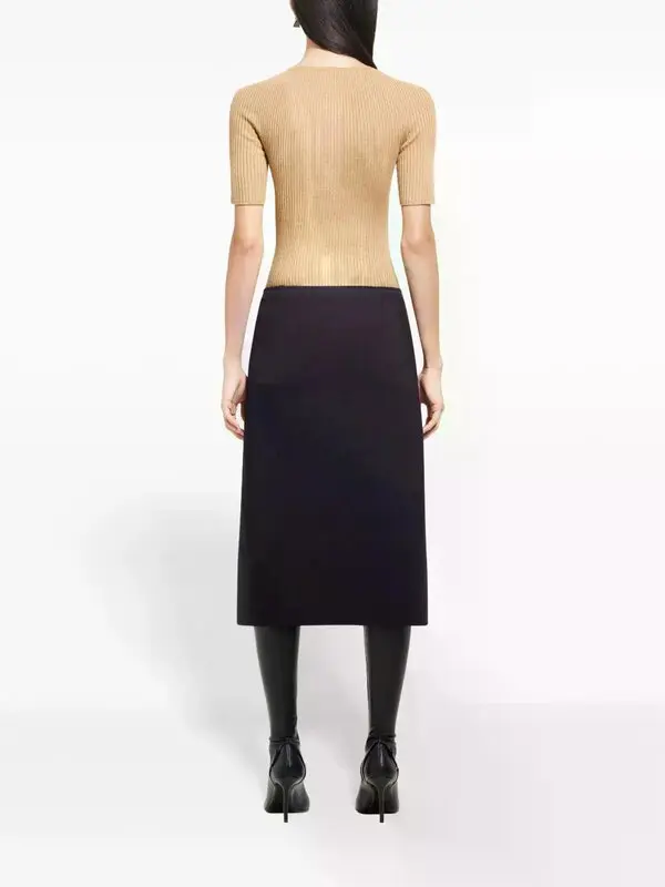 COURREGES Solar Ribbed Knit Sweater