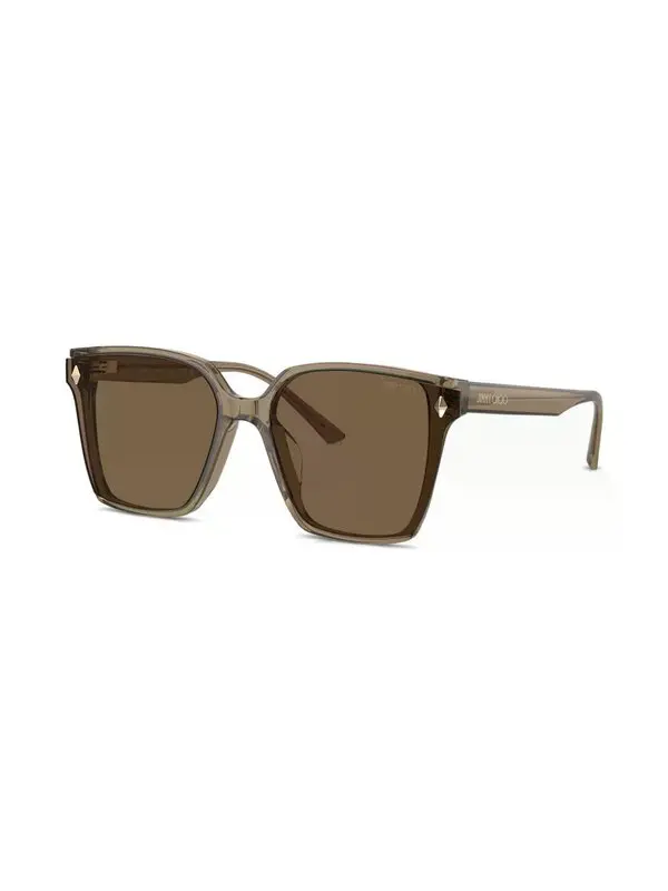 JIMMY CHOO Studded Square Frame Sunglasses