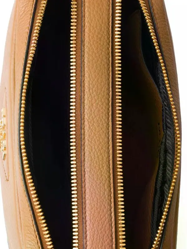 Prada Small Leather Shoulder Bag - Brown